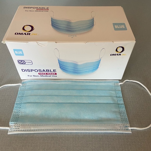 Accessories | One Full Box Of Disposable Face Masks 5 Count | Poshmark